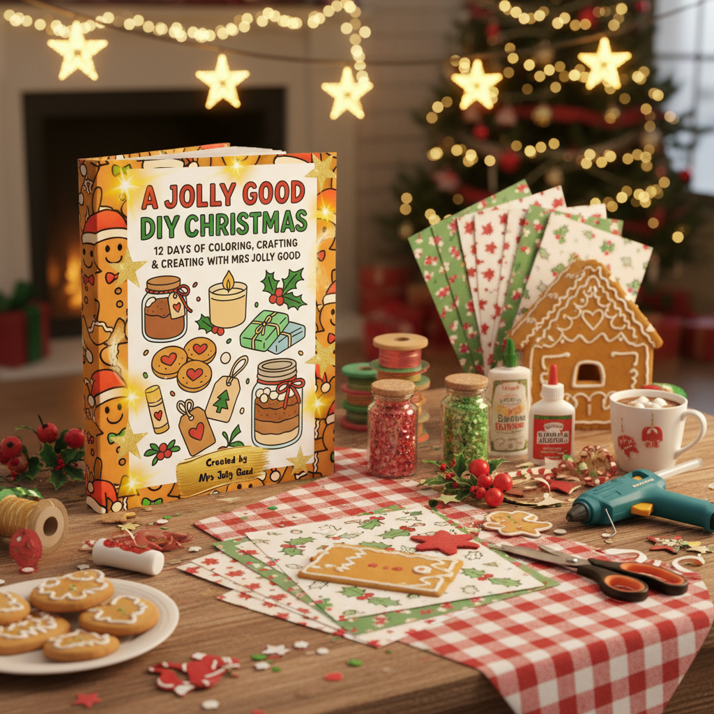 A Jolly Good DIY Christmas: 12 Days of Coloring, Crafting & Creating w ...